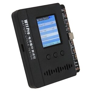 Battery Cycle Tester, Cell Battery Checker, Low Power Consumption, Ergonomic Design, AC 100-240V for Repair (US Plug)