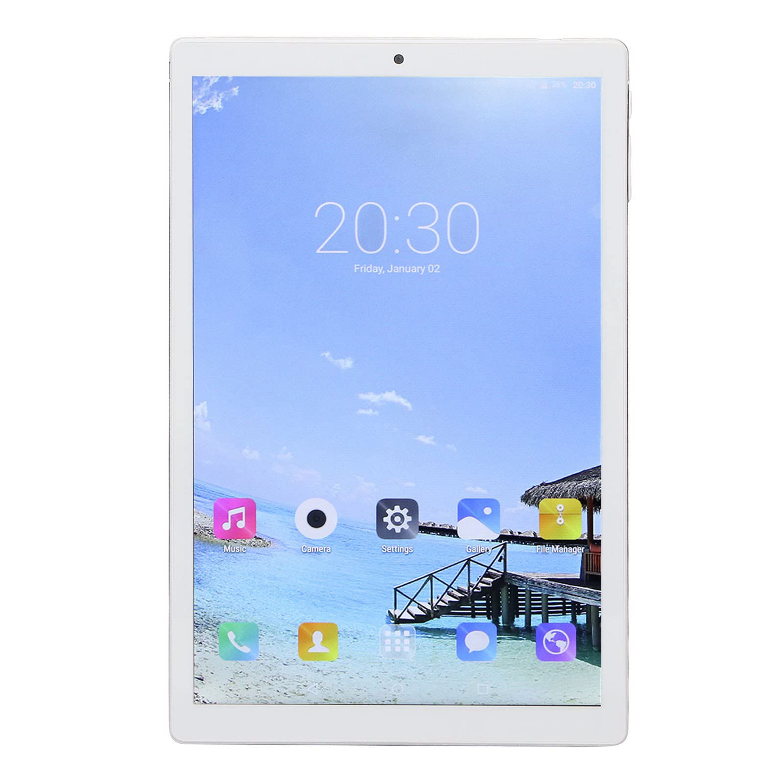 Haofy Tablet PC, Dual Speakers Dual Camera 100‑240V 10-inch Tablet for Students (US Plug)