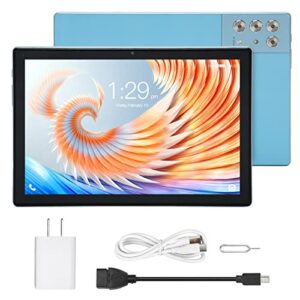 Haofy Office Tablet, 2 Card Slots 10.1 Inch FHD Octa Core Processor HD Tablet 8GB RAM 256GB ROM Dual Camera for School (US Plug)