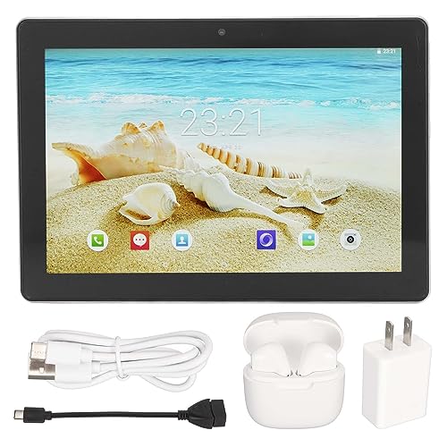 8 Inch Tablet, 4G LTE IPS HD Touch Screen Dual Speaker 8 Core CPU 100-240V 6GB 128GB Tablet PC for Travel (US Plug)