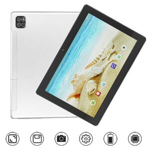 8 Inch Tablet, 4G LTE IPS HD Touch Screen Dual Speaker 8 Core CPU 100-240V 6GB 128GB Tablet PC for Travel (US Plug)