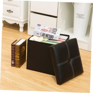 Zerodeko 2pcs Shoe Storage Bench Small Chest Small Stool Chair Clothes Basket Shoe Bench Books Storage case entryway Cabinet Bench Cube Storage Box with Cover