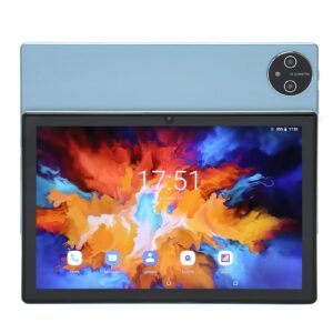 Haofy 10.1 Inch Tablet, US Plug 100‑240V RGB Keyboard 2 in 1 Tablet PC 8800mAh MT6755 Octa Core 4G LTE for Entertainment (Blue)