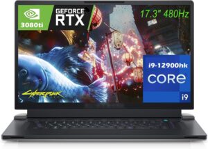 shoxlab newdell_alien.ware x17 r2 gaming laptop, [rtx 3080ti, core i9-12900hk], 17.3-inch fhd 480hz 3ms display, 32gb ram, 2tb ssd, rtx 3080ti 16gb gddr6, usb-c, killer wi-fi 6, win 11 h, supported