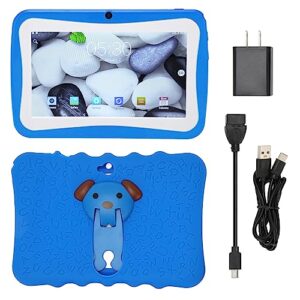 Haofy Kids Tablet, US Plug 100‑240V 4GB 32GB 4 Core 7 Inch 5.0 Toddler Tablet for Girls for Android 8.0 (Blue)