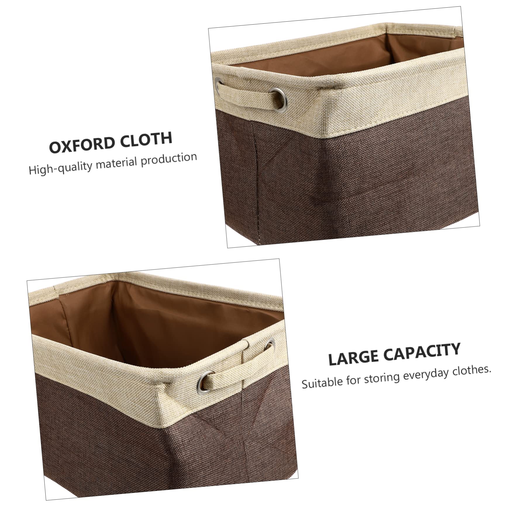 NOLITOY 3 Pcs Pet Toy Basket Clothes Storage Organizer Clothes Container Small Storage Baskets Shelf Organizer Collapsible Laundry Basket Sundry Storage Rack Oxford Cloth Office Car