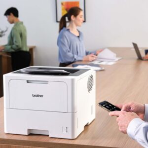 Brother HL-L6210DW Business Monochrome Laser Printer with Large Paper Capacity, Wireless and Gigabit Ethernet Networking, Low-Cost Printing, Advanced Security Features and Mobile Printing