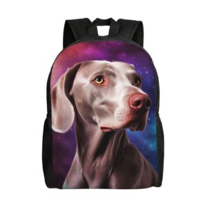 xerial rainbow galactic weimaraner backpack waterproof anti theft durable light laptop bag backpacks for women men travel gym backpack