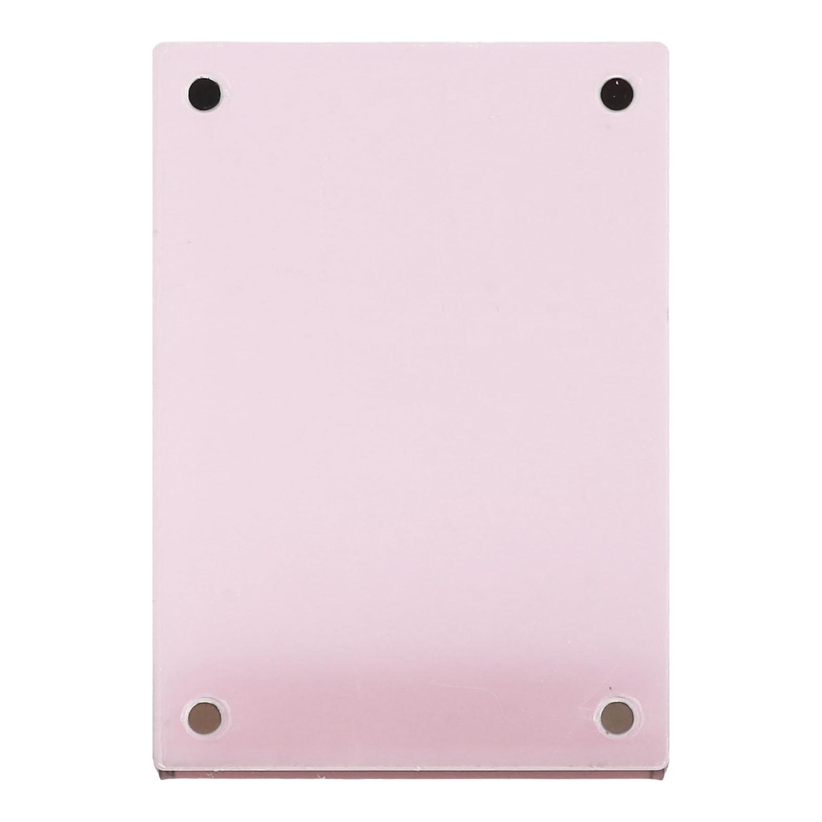 Jiawu Slanted Back Photo Frame, Self Standing Photo Frame Acrylic Multi Purpose Simple Operation for Office for Celebrity Mini Cards (Pink)