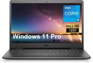 dell 2023 inspiron 15 business laptop, 15.6" 1920x1080 fhd, intel i5-1135g7 2.4 ghz, 16gb, 512gb ssd intel iris xe graphics,webcam, wifi,bluetooth, carbon black, win 11 pro