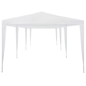 Party Tent,Fruit Stand Gazebo,Beach Gazebo,Rv Carport,Camping Gazebo,Outdoor Gazebo, Patio Gazebo,UV and Water Resistant,for Barbeque, Patio, Deck,Garden Party,Markets,9.8'x29.5' PE White