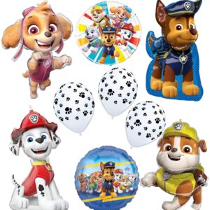 Anagram Paw Pups Chase Rubble Marshall and Skye on Patrol Birthday Party Supplies Balloon Bouquet Decorations, BQ_4134