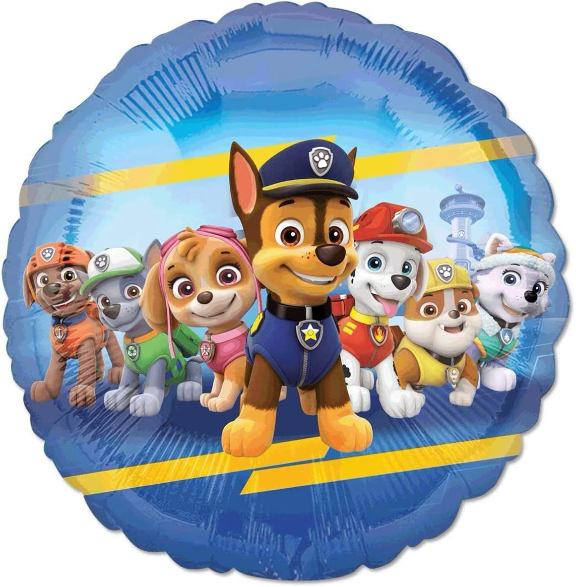 Anagram Paw Pups Chase Rubble Marshall and Skye on Patrol Birthday Party Supplies Balloon Bouquet Decorations, BQ_4134