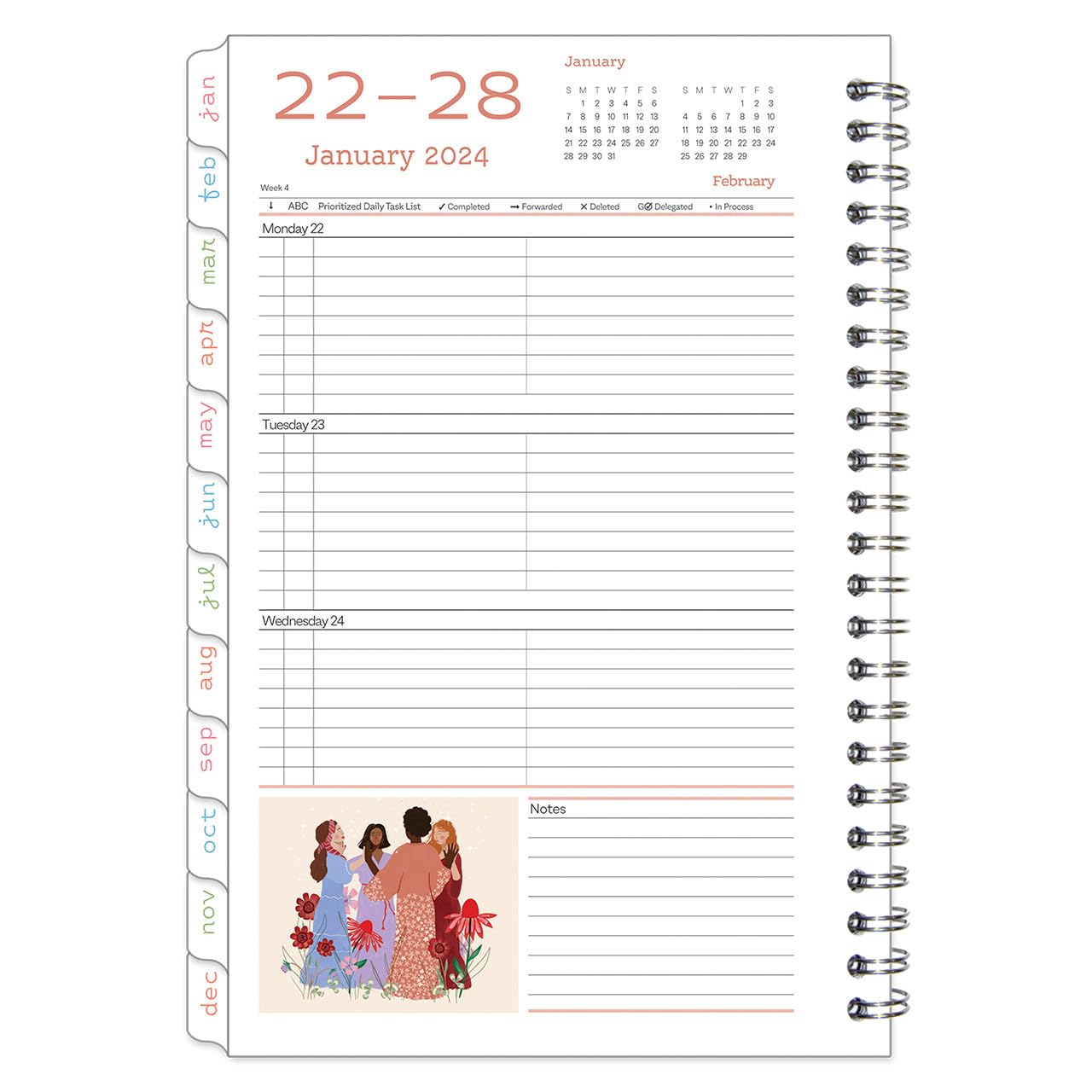 FranklinCovey - Her Point of View Weekly Wire-Bound Planner (Classic, Jan 2024 - Dec 2024)