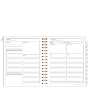 franklincovey - la vie en rose one page per day wire-bound planner (jan 2024 - dec 2024)