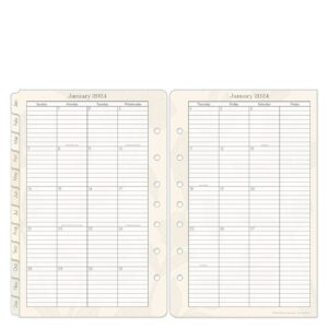 FranklinCovey - Serenity One Page Per Day Ring-Bound Planner (Classic, Jan 2024 - Dec 2024)