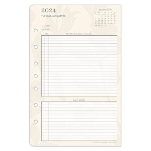 FranklinCovey - Serenity One Page Per Day Ring-Bound Planner (Classic, Jan 2024 - Dec 2024)