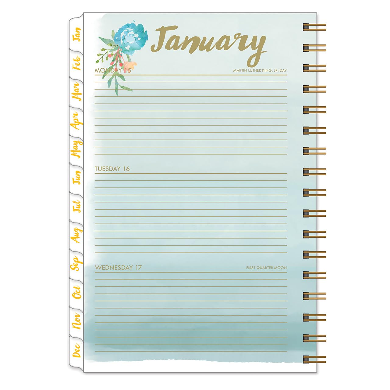 FranklinCovey - Watercolor Weekly Wire-Bound Planner (Classic, Jan 2024 - Dec 2024)