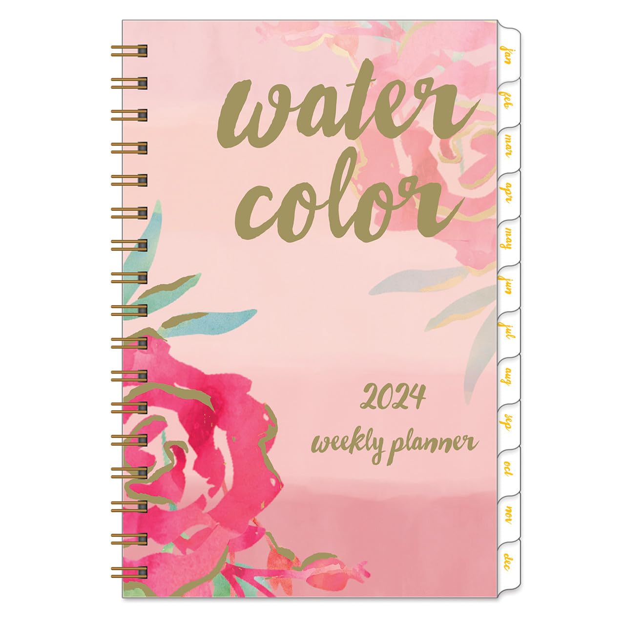 FranklinCovey - Watercolor Weekly Wire-Bound Planner (Classic, Jan 2024 - Dec 2024)