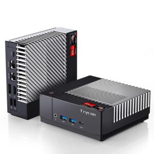 trycoo ha-2 mini pc, amd ryzen 7 5800u (8c/16t, up to 4.4ghz), 16gb ram 512gb m.2 2280 ssd, win 11 pro mini desktop computer 4k@60hz hd 2.0/dp/type-c/wifi 6/bt5.2/usb3.2