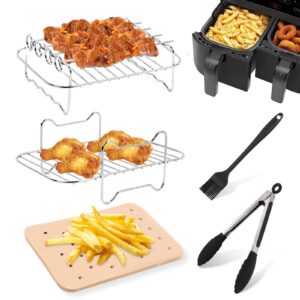 dual air fryer rack set for dz021