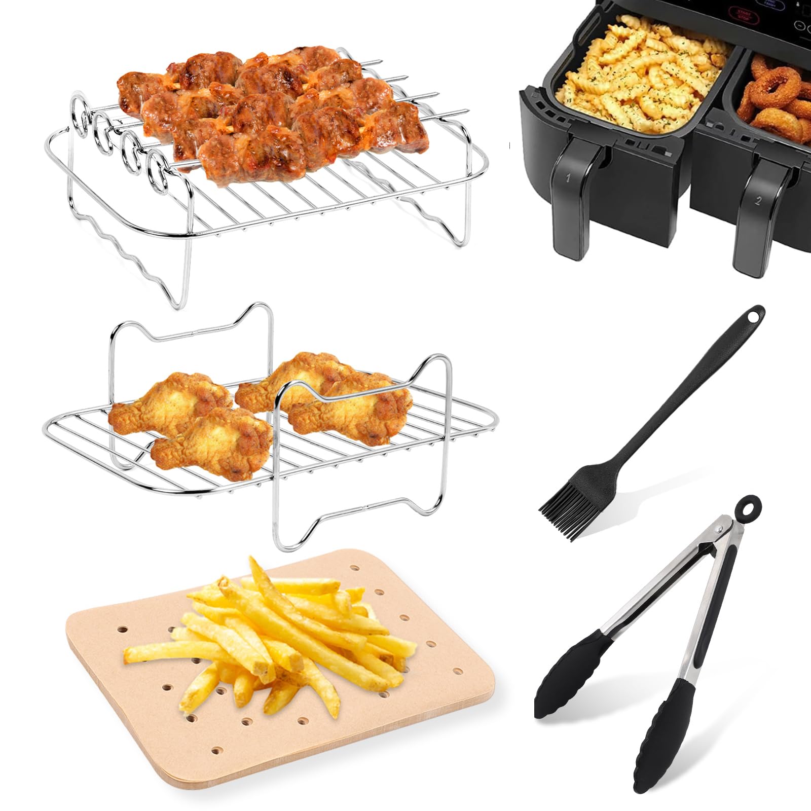 Dual Air Fryer Rack Set FOR DZ021