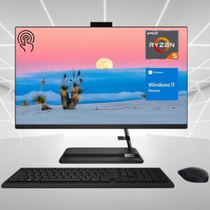 lenovo ideacentre aio 3 all-in-one, 27" fhd touchscreen, amd ryzen 5 7530u processor (beats i7-11700h), 32gb ram, 2tb ssd, hdmi, rj45, wi-fi 6, wireless kb & mouse, windows 11 home