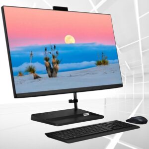 Lenovo IdeaCentre AIO 3 All-in-One, 27" FHD Touchscreen, AMD Ryzen 5 7530U Processor (Beats i7-11700H), 32GB RAM, 2TB SSD, HDMI, RJ45, Wi-Fi 6, Wireless KB & Mouse, Windows 11 Home