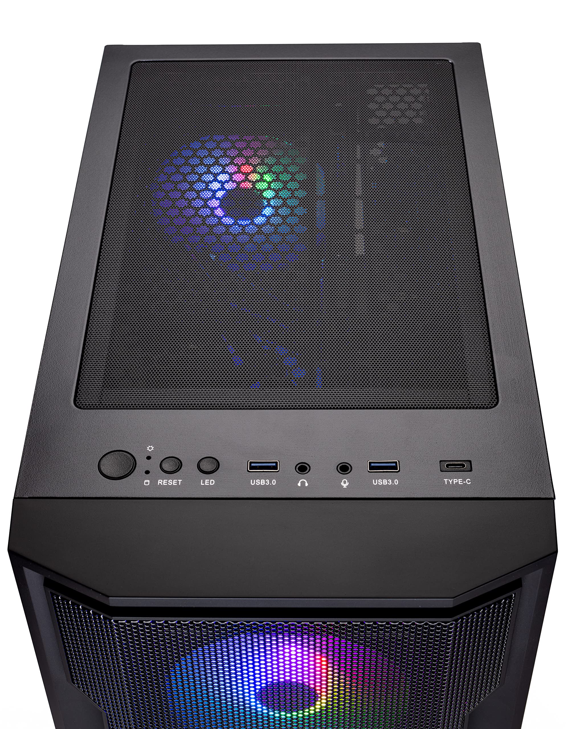 Skytech Gaming Shadow Gaming PC, Intel i7 12700F 2.1 GHz, RTX 4060 Ti, 1TB NVME, 16GB DDR4 RAM 3200, 600W Gold PSU Wi-Fi, Win 11 Home, RGB-Keyboard and RGB-Mouse Included