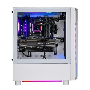 Skytech Gaming Archangel Gaming PC, Ryzen 7 5700X 3.4 GHz, RTX 4060, 1TB NVME, 16GB DDR4 RAM 3200, 600W Gold PSU Wi-Fi, Win 11 Home, RGB-Keyboard and RGB-Mouse Included