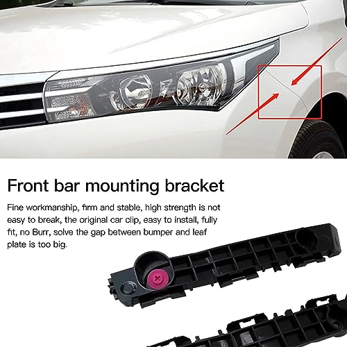 MEILIANJIA 2Pcs 5211504070 Left & Right Bumper Brackets Pickup Front Bumper Brackets for 2021 Toyota Tacoma SR5 Crew Cab Pickup 4-Door 3.5L 3456CC V6 GAS DOHC Naturally Aspirated