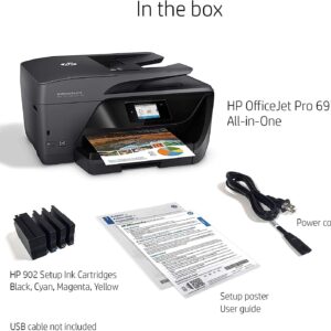 HP OfficeJet Pro 6978 Wireless All-in-One Color Inkjet Printer for Home Office, Black - Print Scan Copy Fax - 2.65" Touchscreen, 20 ppm, 8.5" x 14", 35-Sheet ADF, Auto Duplex Printing, Ethernet