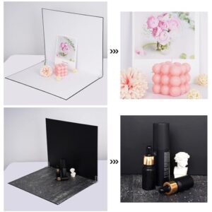 Food Photography Photo Backdrops Board: 7Pcs 12Patterns Product Background Table Top Kit - Flat Lay Props for Jewelry.(Medium Size 16x13in)