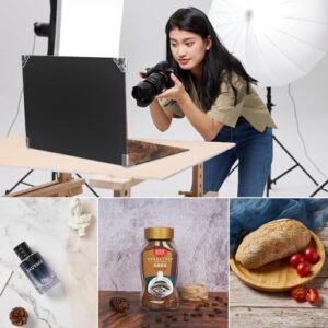 Food Photography Photo Backdrops Board: 7Pcs 12Patterns Product Background Table Top Kit - Flat Lay Props for Jewelry.(Medium Size 16x13in)