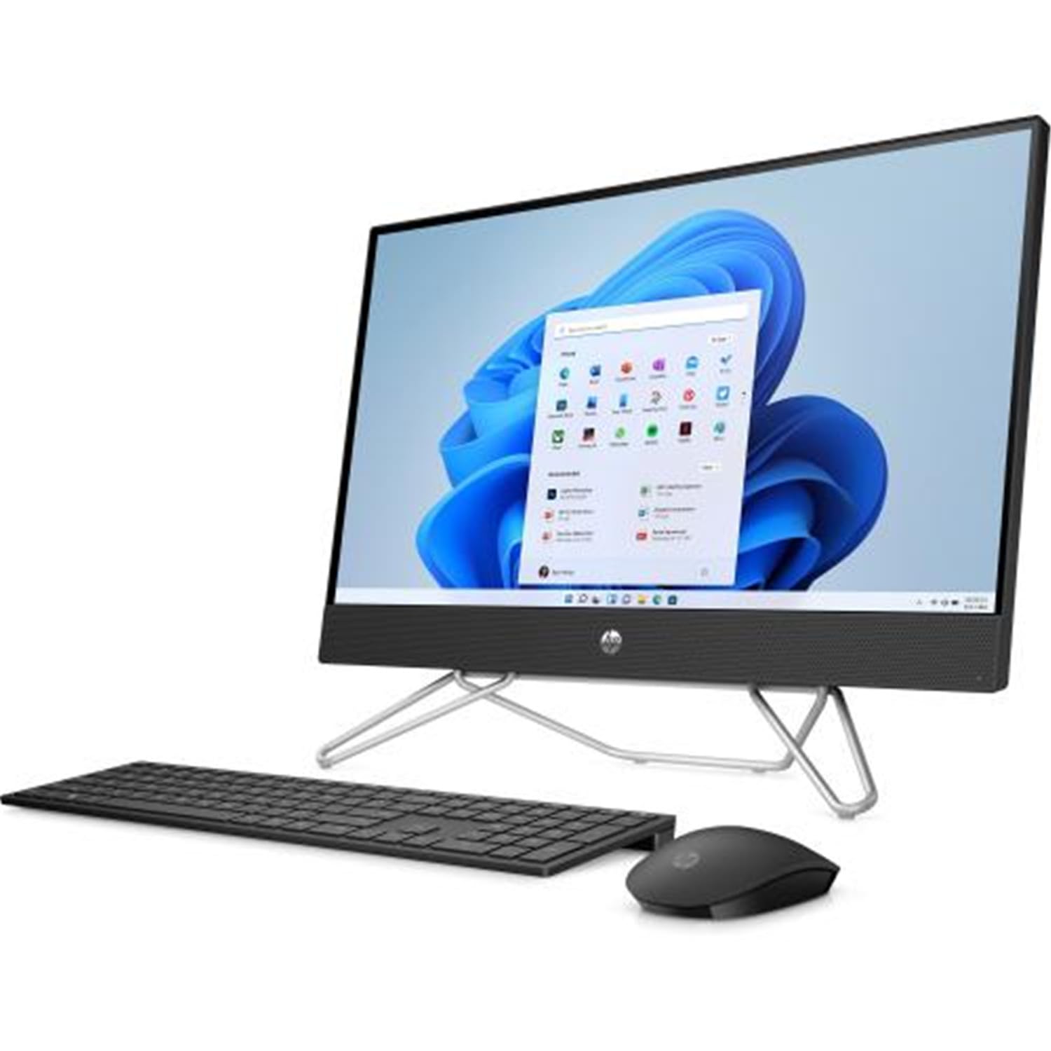 HP 2023 24 23.8" Touchscreen FHD Business All-in-One Desktop Computer, Intel Pentium Silver J5040, 8GB DDR4 RAM, 512GB PCIe SSD, WiFi 6, BT 5.2, Keyboard + Mouse, Black, Windows 11 Pro, BROAG Stylus