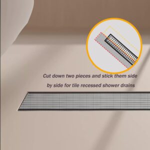 Disposable Shower Drain Hair Catcher - Cutable Shower Drain Hair Catcher Mesh Stickers for Any Length, Suitable for Bathroom, Bathtub, Kitchen (1 Pack)