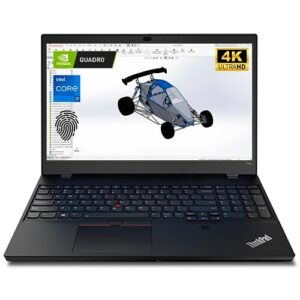 lenovo thinkpad business mobile workstation, 15.6" uhd display, intel core i7-11800h, nvidia quadro t600, 40gb ram, 1tb pcie ssd, backlit kb, fp reader, sd card reader, wi-fi 6, windows 11 pro