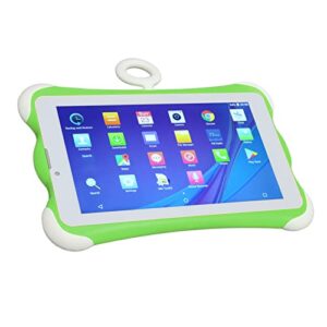 haofy kids tablet 128gb expandable memory dual sim 7 eye protection 6000mah battery green for school (us plug)