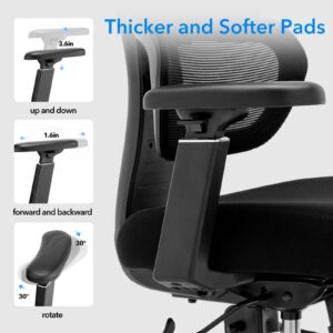 Chair Master Ergonomic High Back Office Chair | Roller Blade Casters | Mesh Chair | for Executives, Office Goers, Work from Home Set up | 3D Armrests, Adjustable Headrest