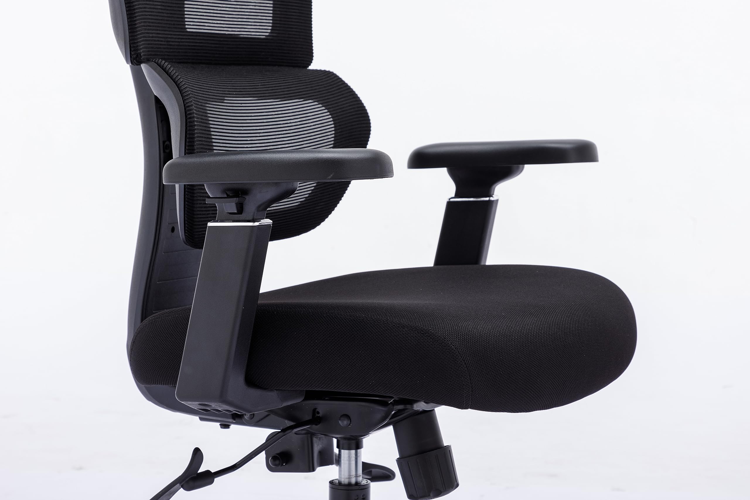 Chair Master Ergonomic High Back Office Chair | Roller Blade Casters | Mesh Chair | for Executives, Office Goers, Work from Home Set up | 3D Armrests, Adjustable Headrest