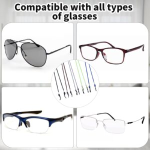 GCXIXPY Glasses Strap for Men Women, Anti-slip Eye Glasses Holders Around Neck, Eyeglasses Strap, Glasses Holder Strap, 5 Black, 5 Pcs