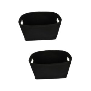 aboofan 2pcs felt storage basket home storage basket foldable storage basket felt basket living room basket durable storage basket tabletop basket sundry basket material cosmetic child