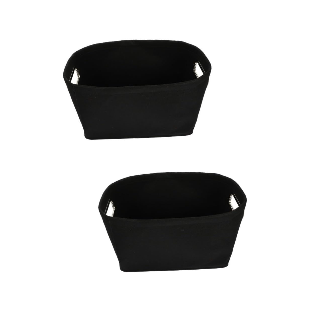 ABOOFAN 2pcs Felt Storage Basket Home Storage Basket Foldable Storage Basket Felt Basket Living Room Basket Durable Storage Basket Tabletop Basket Sundry Basket Material Cosmetic Child