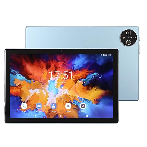 ICRPSTU 10.1 Inch Tablet, 100‑240V 5G WiFi 8800mAh 4G LTE 2 in 1 Tablet MT6755 Octa Core for Entertainment (US Plug)