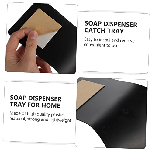 Alipis 3 pcs Water Tray Wall Mount Cup Holders touchless soap Foam soap Container Tray for soap drip Catcher Tray soap Dispenser Wall Mount Catch All Trays Plastic handwashing Fluid Spray