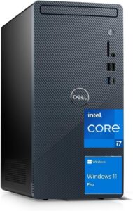 dell 2023 inspiron 3020 tower desktop business computer, 13th gen intel core i7-13700, 64gb ram, 2tb ssd, intel uhd 770 graphics, bluetooth, wifi, usb 3.1, windows 11 pro - mist blue