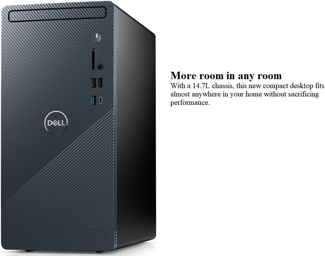 DELL 2023 Inspiron 3020 Tower Desktop Business Computer, 13th Gen Intel Core i7-13700, 64GB RAM, 2TB SSD, Intel UHD 770 Graphics, Bluetooth, WiFi, USB 3.1, Windows 11 Pro - Mist Blue