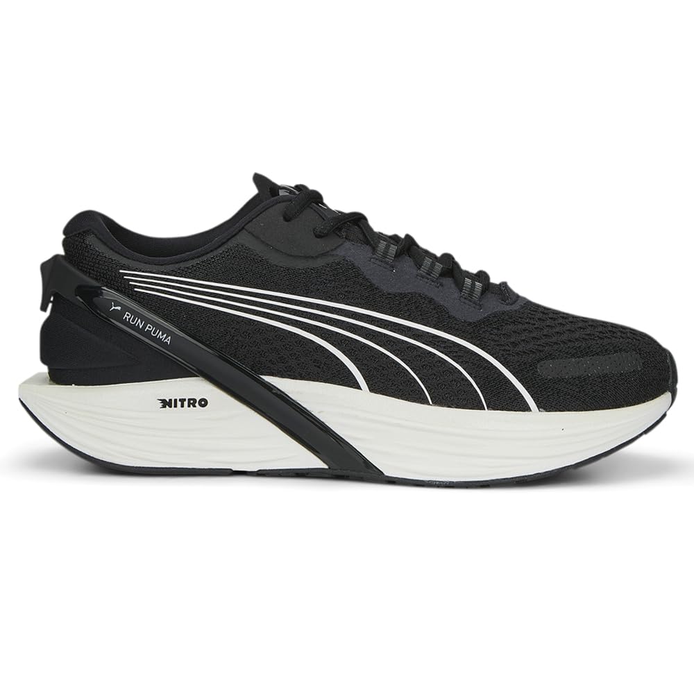 PUMA Womens Run Xx Nitro Nova Shine Running Sneakers Shoes - Black - Size 7.5 M