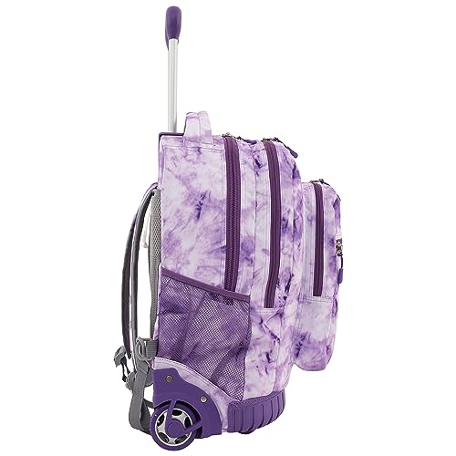 Travelers Club Rolling Backpack, Tie Dye, 20 Inch with Laptop Compartment