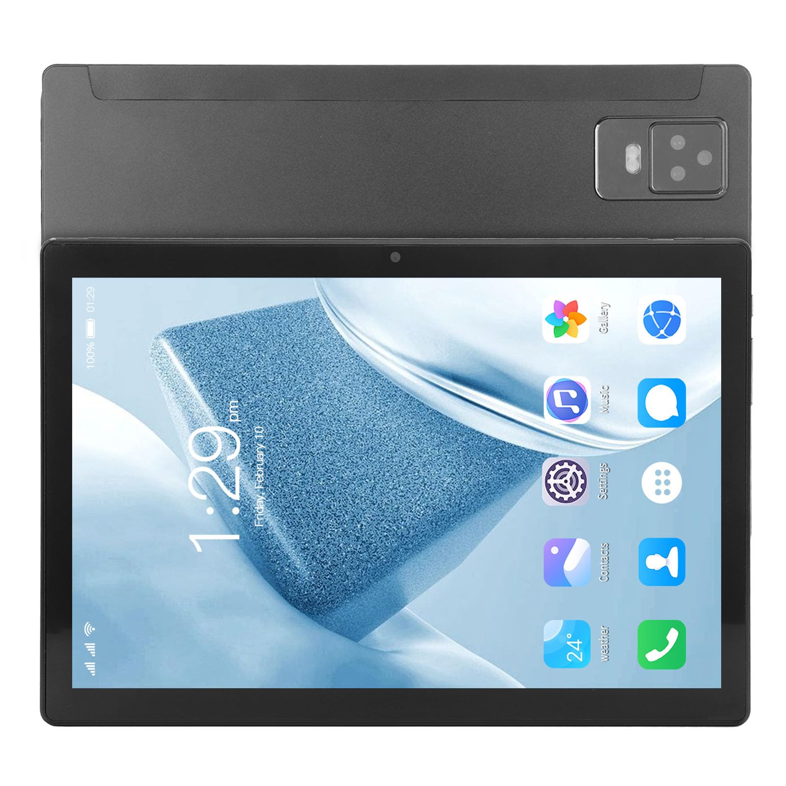 MAVIS LAVEN 2-in-1 Tablet, Dual Stereo Speakers Portable 10.1 Inch 2-in-1 Tablet 100‑240V 5.0 with Keyboard for Studying (US Plug)